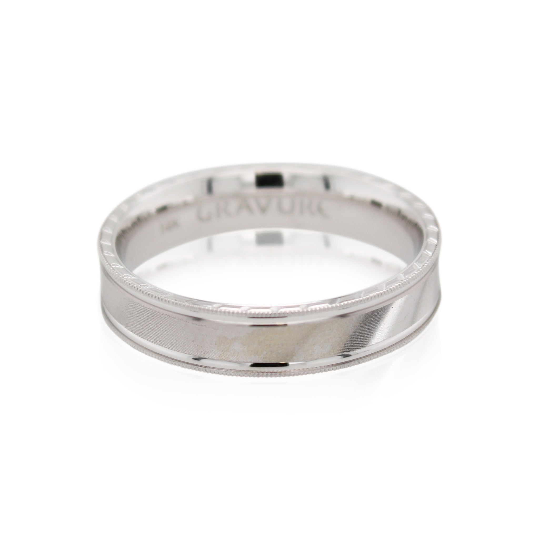5mm White Gold Band | R.F. Moeller Jeweler