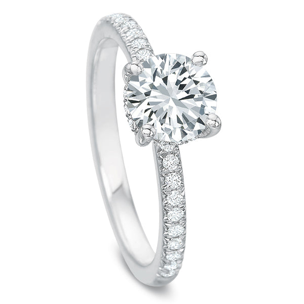 Hidden Halo Diamond Engagement Ring | R.F. Moeller Jeweler