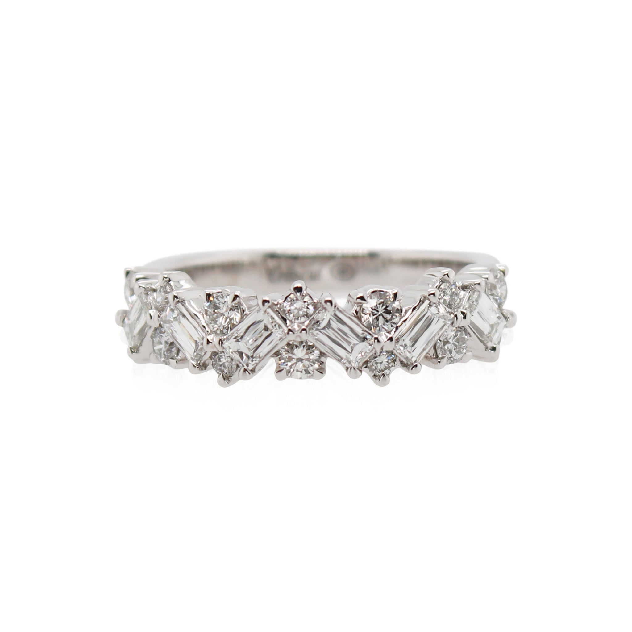 Baguette and Round Diamond Band | R.F. Moeller Jeweler