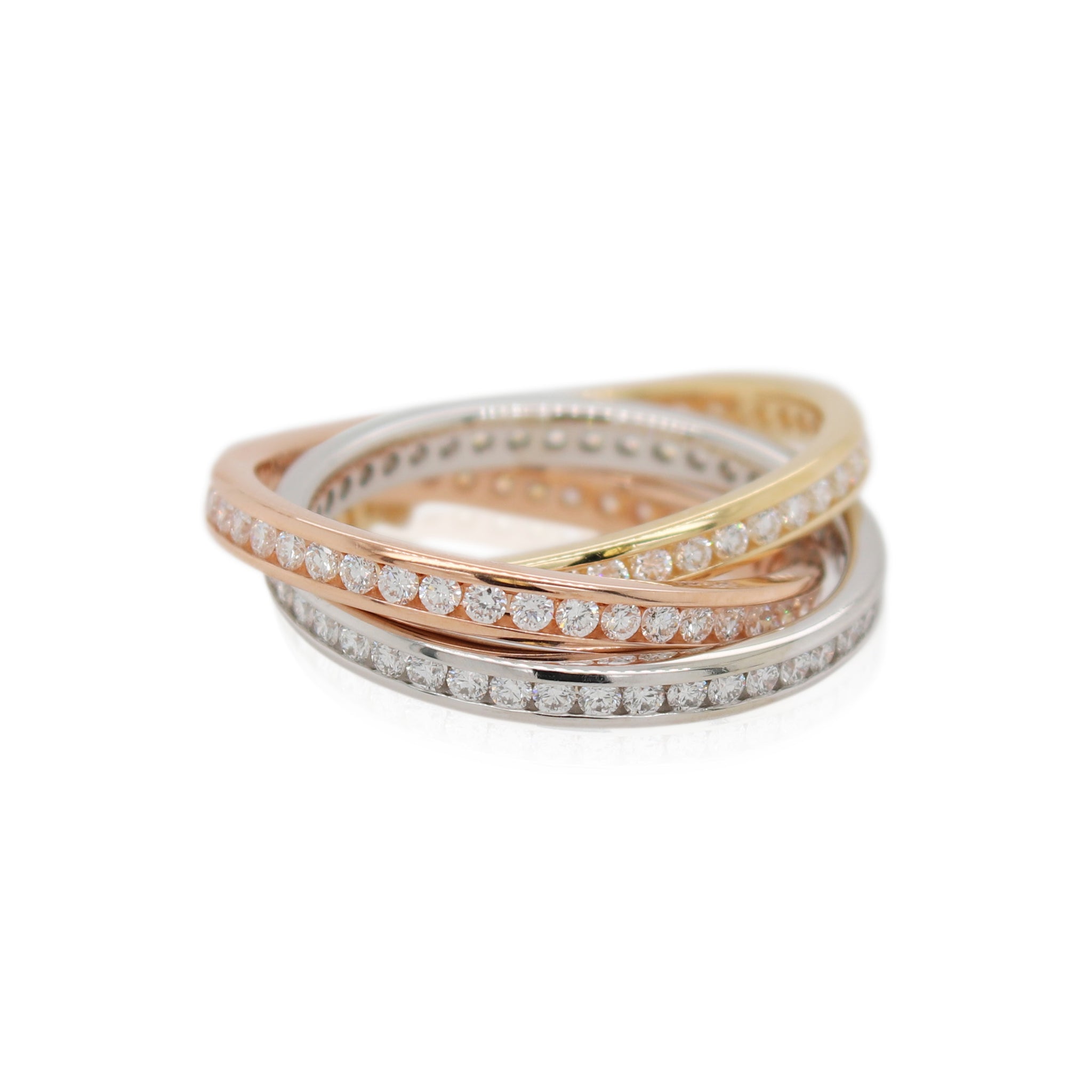 Tri Colored Eternity Roller Band | R.F. Moeller Jeweler