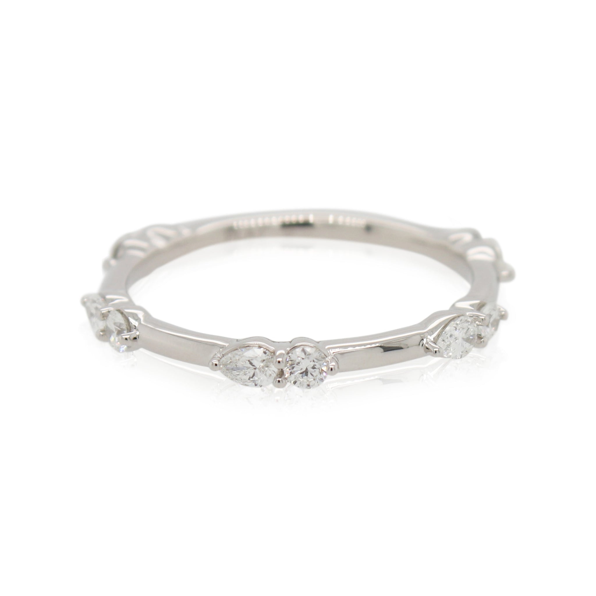 Platinum Diamond Station Band | R.F. Moeller Jeweler
