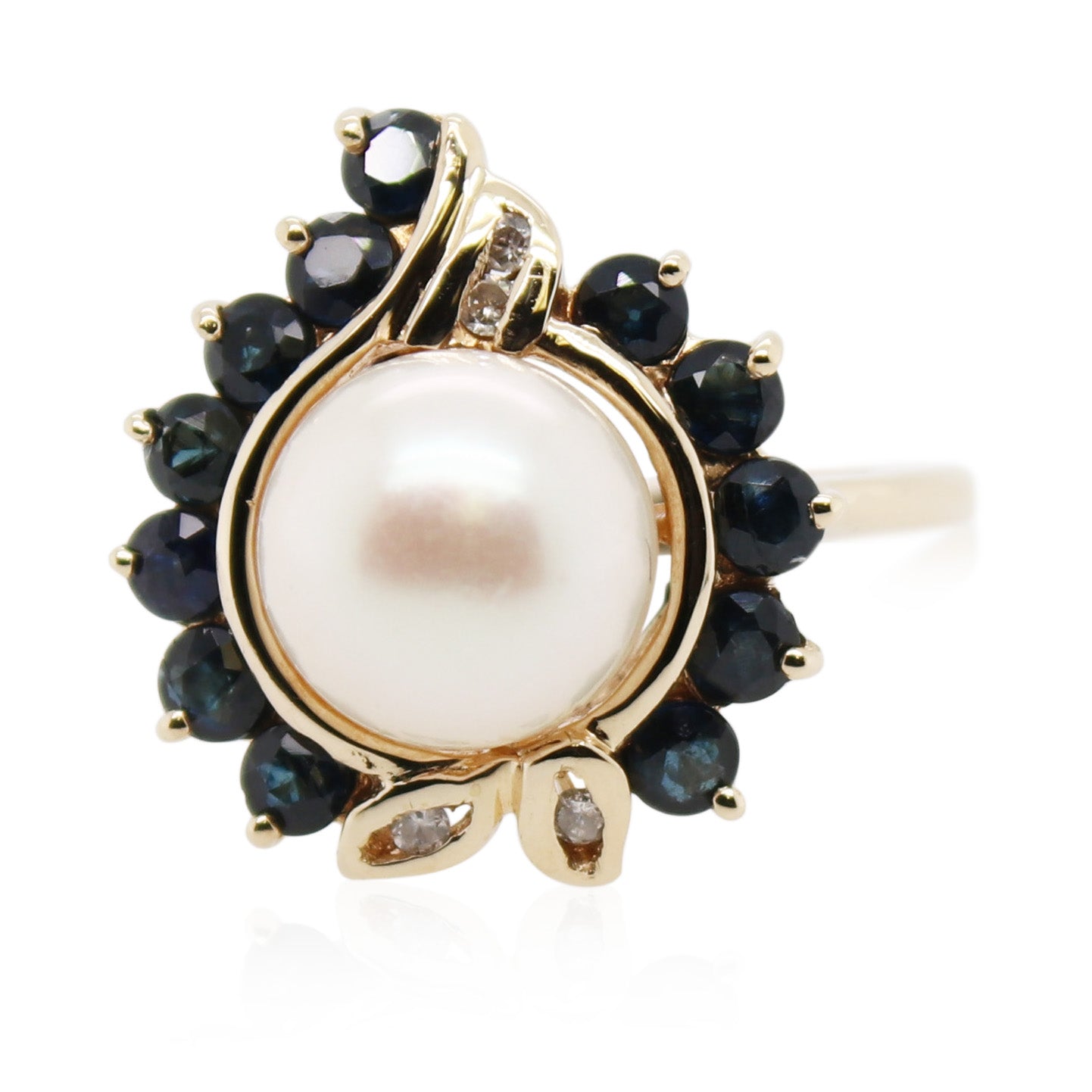 Pearl and Sapphire Ring | R.F. Moeller Jeweler