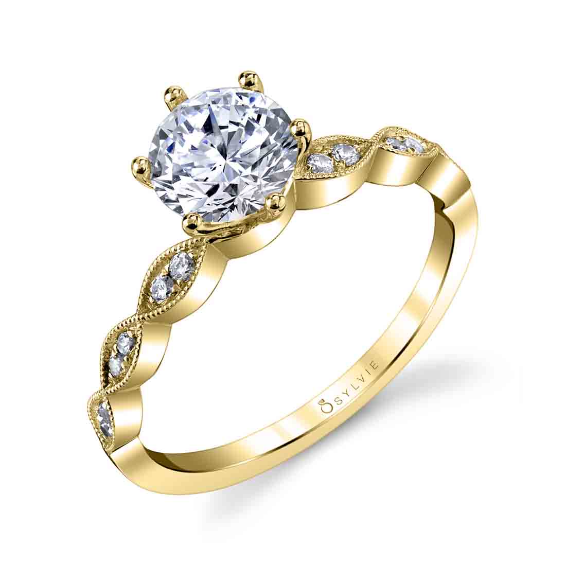 Chanelle Round Classic Engagement Ring | R.F. Moeller Jeweler